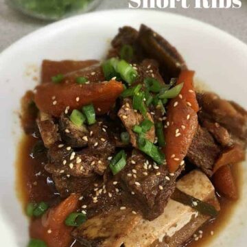 Kalbijjim or Galbijjim - Simmered Korean Short Ribs