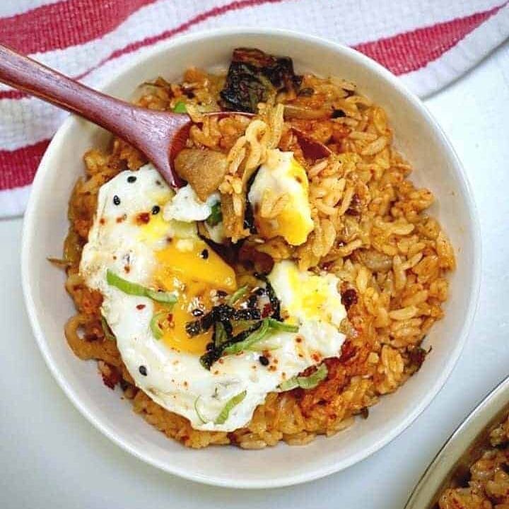 Kimchi Pork Fried Rice in Mealthy Multipot - Dr. Karen S. Lee